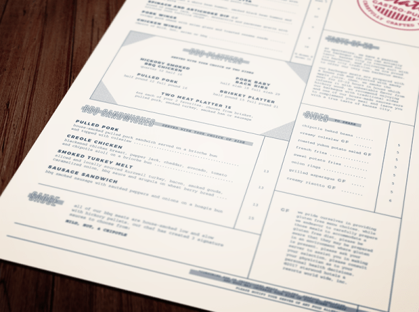 Spectators: Menu Set & Collateral – Graphic Design & Advertising
